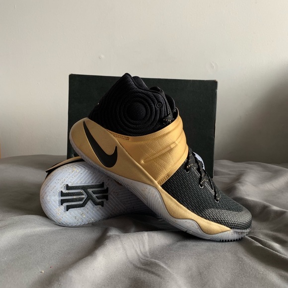 Nike | Shoes | Nike Id Kyrie 2 Championship Pack Blackgold Sz | Poshmark